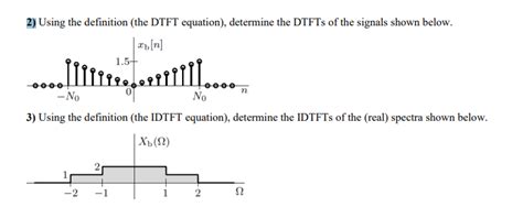 solved 2 using the definition the dtft equation