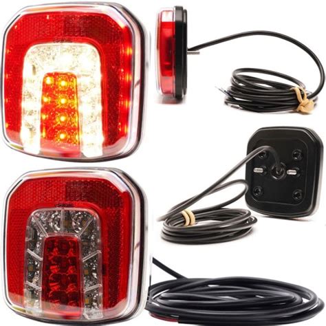 LAMPA ZESPOLONA TYLNA LED WAŚ UNIWERSALNA 12V 24V WAS1606 za 126 31 zł