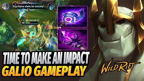 WILD RIFT GALIO MIDLANE GAMEPLAY ONE OF THE BEST TEAMFIGHT CHAMPIONS