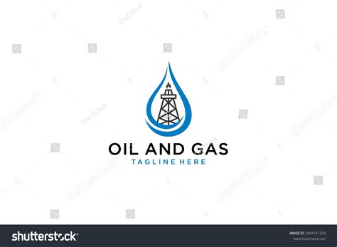 Gas Oil Resources Logo Vector Icon Stock Vector Royalty Free