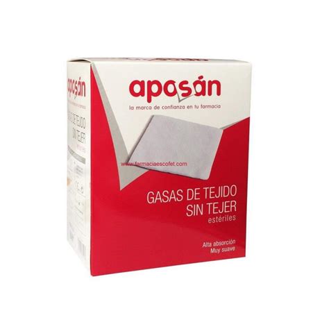 Gasas Aposán 10x10 de tejido sin tejer
