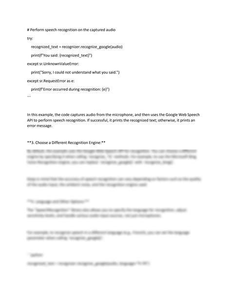 Solution Speech Recognition With Python Studypool