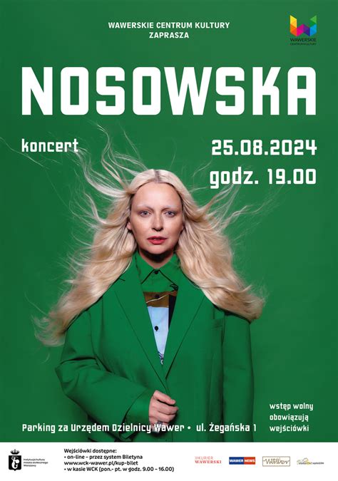 NOSOWSKA Koncert na pożegnanie wakacji 25 08 2024 Warszawa