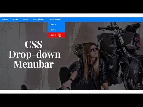 CSS Drop Down Menu Bar Responsive Dropdown Menubar Simple Menubar