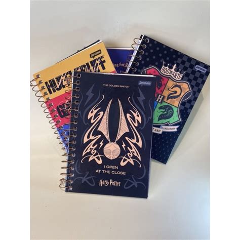 Caderno 1 8 Harry Potter Jandaia 96 Folhas Papel Off White