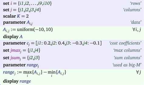yet another math programming consultant a difficult row selection problem