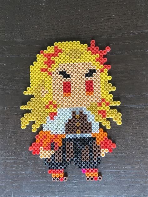 Pin By Alexis Castellanos Guzm N On Demon Slayer Pixel Art Bead Art