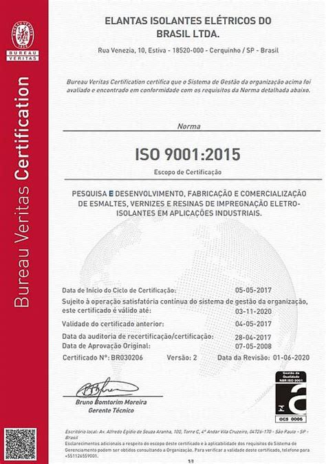 Certificação ISO