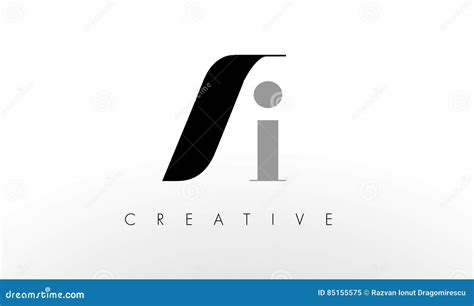 A I Letter Logo Design Creative AI Letters Icon Stock Vector