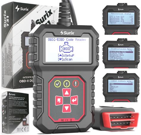 Interfejs Diagnostyczny Tester Obd J Polski Skaner Komputer Miernik