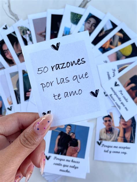 Kit 50 Razones Por Las Que Te Amo Ideas Lindas Para Regalar Regalos