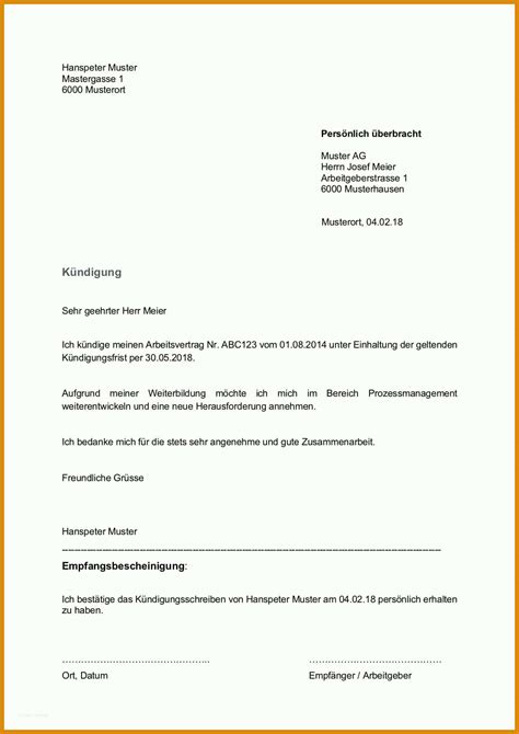 Faszinieren K Ndigung Vorlage Arbeitsvertrag Schweiz Muster