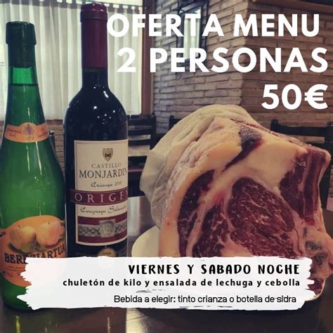 Carta De Asador Restaurante Iturrama Pamplona