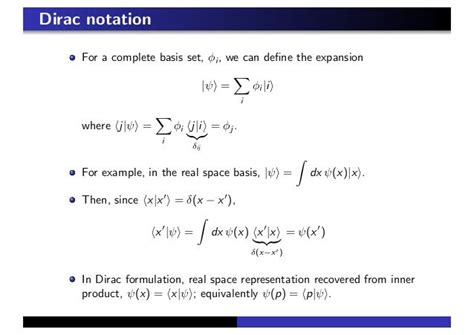 operators n dirac in qm