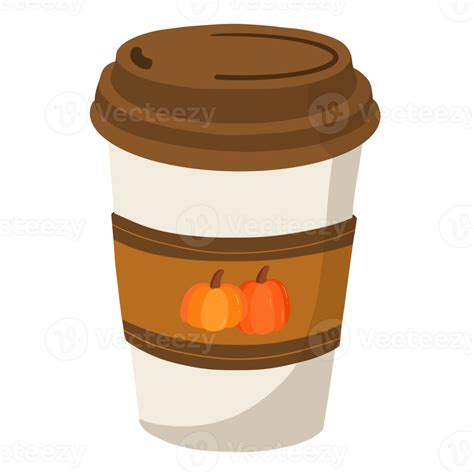 Pumpkin Spice Latte Illustration Png