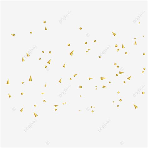 Confetti Celebration Party Vector Hd Images Golden Confetti
