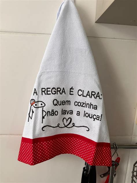 Pano De Prato A Regra Clara Quem Cozinha N O Lava A Lou A