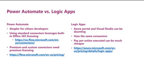 power automate vs logic apps my ms thoughtts