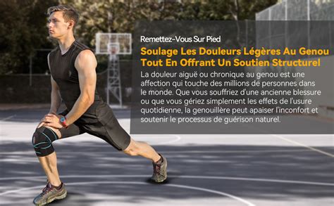 ACWOO Genouillère de Sport Genouillère avec Stabilisateurs Latéraux et