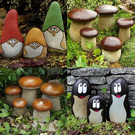 Figurki Dekoracje Ogrodowe Ozdoby Do Ogrodu Krasnale Grzyby Sowy Krety