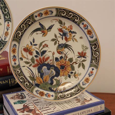 Polychroom Bord Paradijsvogel Royal Delft Porceleyne Fles Raechell