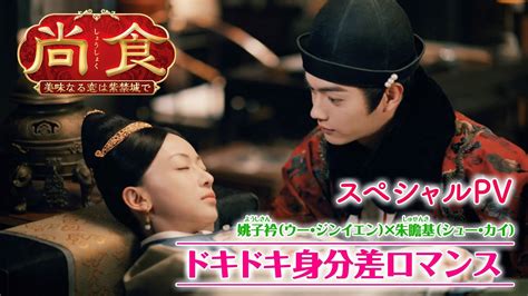 ドキドキ身分差ロマンススぺシャルPV公開尚食しょうしょく美味なる恋は紫禁城でDVD好評リリース中U NEXTにて配信中