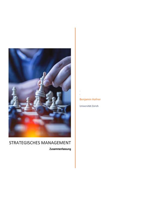 Bwl Ii Strategisches Management Zusammenfassung Fs Teil Vorlesung
