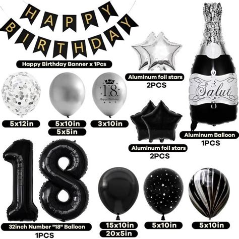 Decoration Anniversaire 18 Ans Garçon Arche Ballon Anniversaire Deco