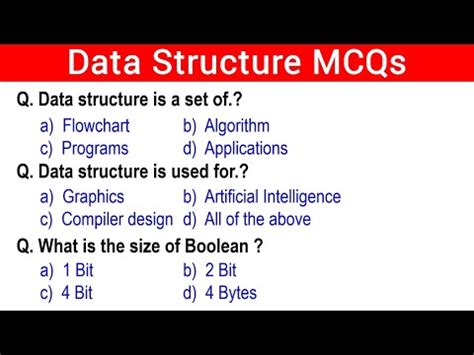 Data Structure Mcqs Part Youtube