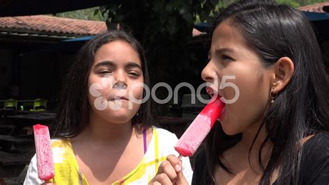 Teen Sucking Popsicle