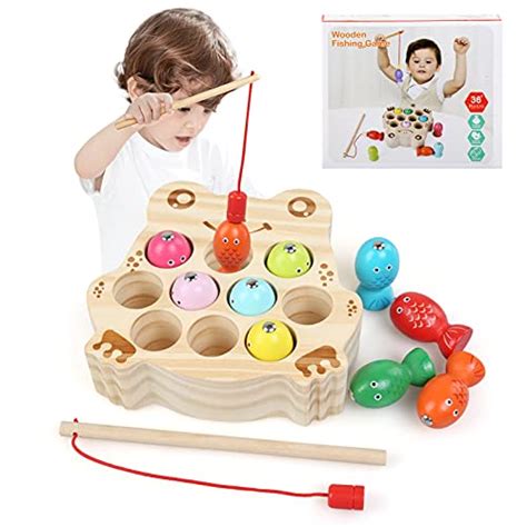 LinStyle Jouet Enfant 2 Ans Jeux Montessori Bebe Jeu de pêche