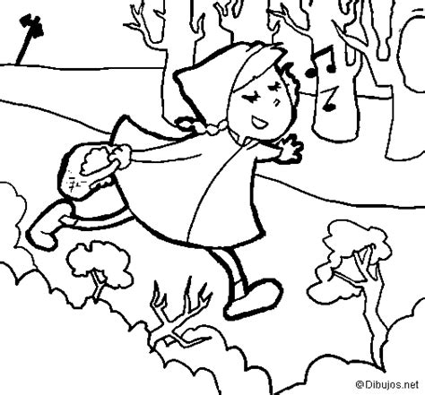 Dibujo De Caperucita Roja 6 Para Colorear Dibujos Net