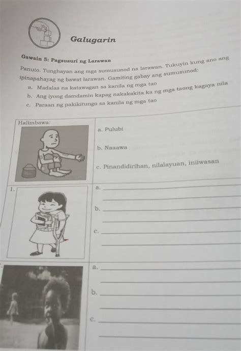 Tunghayan Ang Mga Sumusunod Na Larawan Tikuyin Ano Ang Ipinapahayag Ng