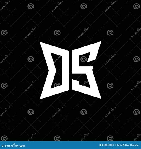 OS Logo Monogram Geometric Shape Style Stock Vector Illustration Of