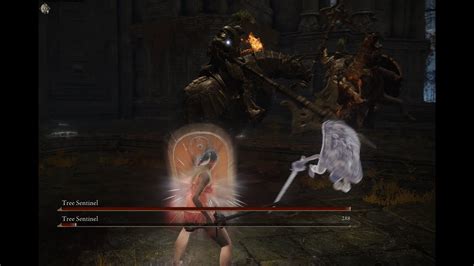 Beating 2 Tree Sentinel NAKED Elden Ring YouTube