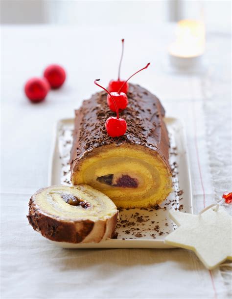 Bûche aux marrons Thermomix pour 8 personnes Recettes Elle à Table
