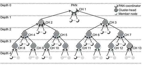 ieee 802 15 4 zigbee cluster tree network download scientific diagram