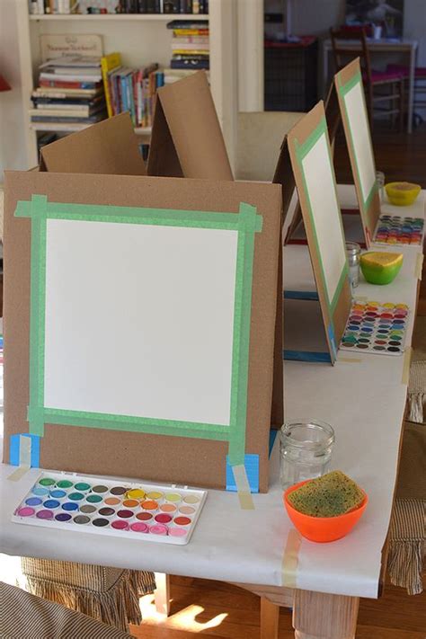 cada Ciencias Excéntrico como hacer un caballete de carton para pintar