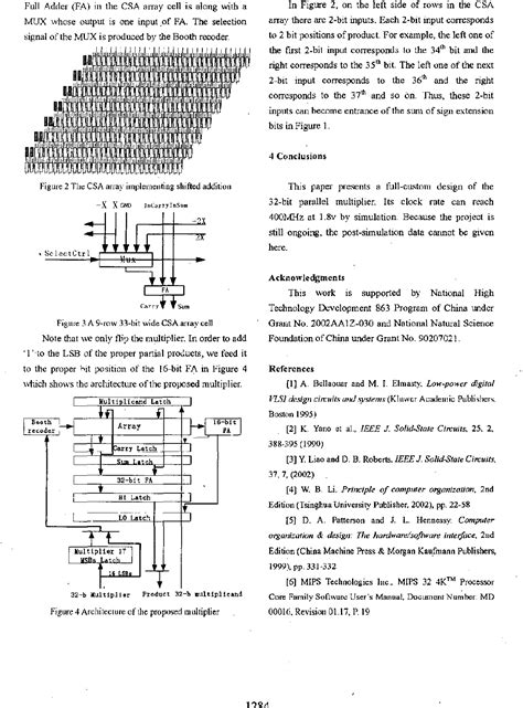 Figure From A High Performance Bit Parallel Multiplier Using