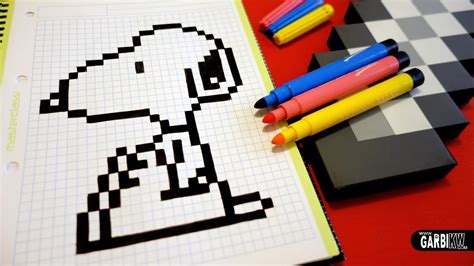 Handmade Pixel Art How To Draw Snoopy Pixelart YouTube
