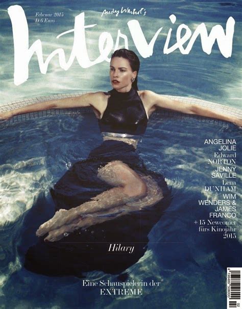 Hilary Swank Shows Off Skin For Interview Magazine S February 2015