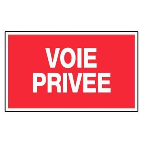 Panneau Voie privée Rigide 330x200mm 4160979 Cdiscount Bricolage