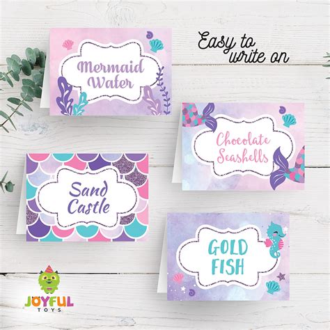 Mermaid Party Food Labels Ubicaciondepersonas Cdmx Gob Mx