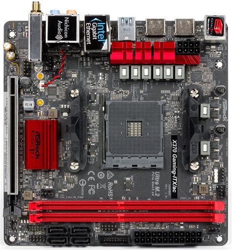 Материнская плата s AM4 AMD X370 ASRock Fatal1ty X370 Gaming ITX ac