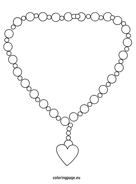 Colouring Picture Of Necklace Coloring Page Coloring Pages