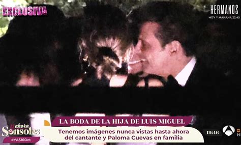 Primeras imágenes de Luis Miguel y Paloma Cuevas en la gran boda de