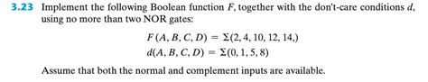 solved 3 implement the following boolean function f