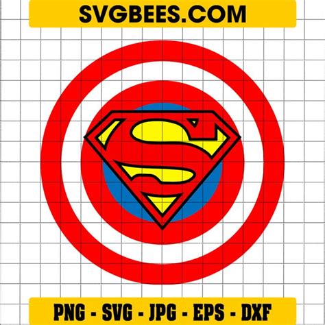 DC Superhero Superman Shield SVG Mockup And PNG SVGbees
