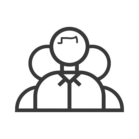 Premium Vector Leadership Minimalist Line Art Icon Logo Symbol