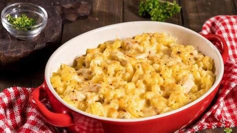 Gratin de pâtes au jambon et à la Vache qui rit
